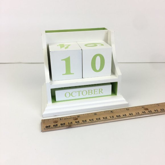 Hallmark | Office | Hallmark Perpetual Calendar Desk Organizer Wood ...